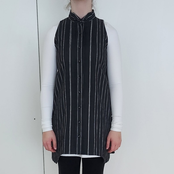 Eileen M | Tops | Eileen M Custom Designed Sleeveless Tuxedo Tunic ...